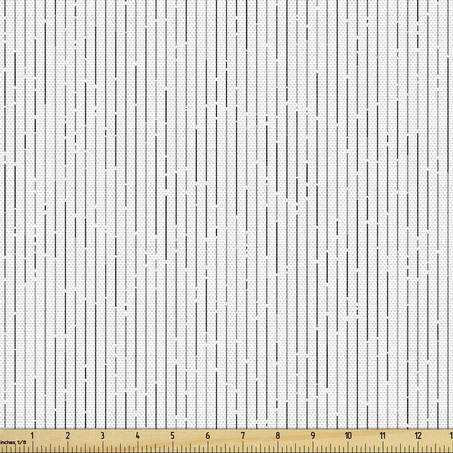 Ambesonne Neutral Color Fabric by the Yard Upholstery, Minimal Dashed ...