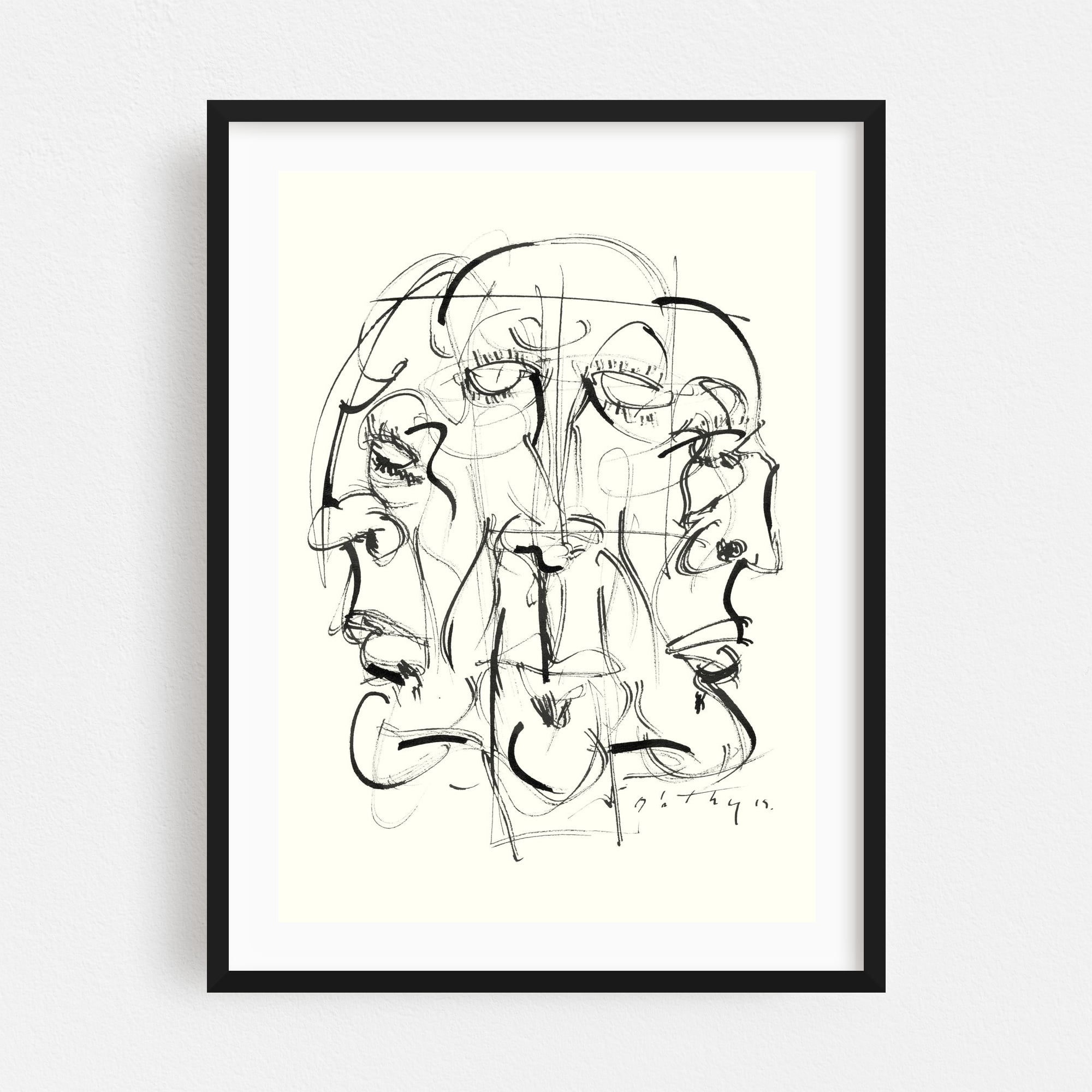 Neutral - Drawing Abstract Line Art Surrealism Sketch Modern Art ...