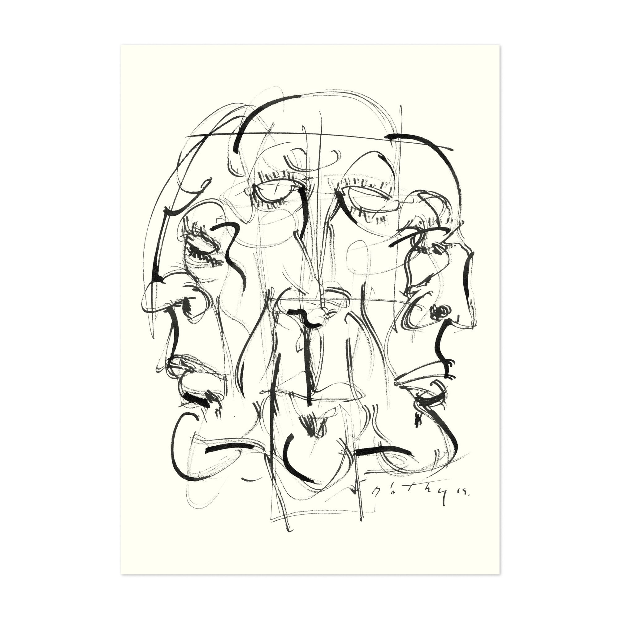 Neutral - Drawing Abstract Line Art Surrealism Sketch Modern Art ...