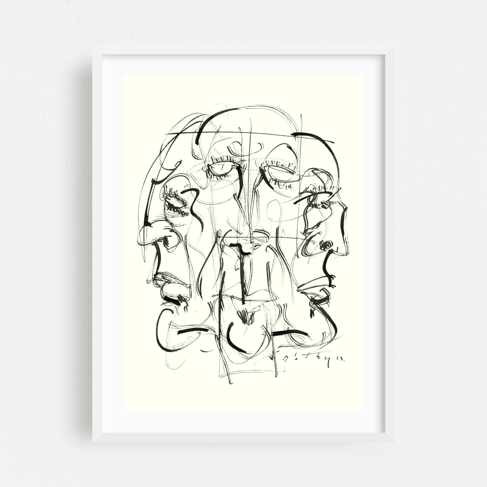 Neutral - Drawing Abstract Line Art Surrealism Sketch Modern Art ...