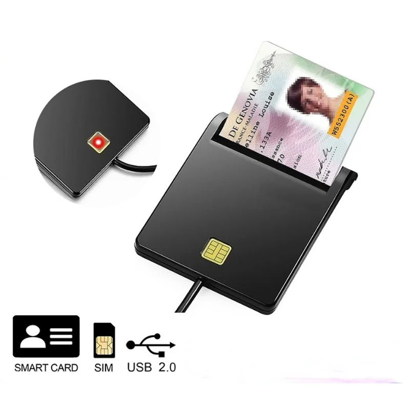 Neutral For Bank Card IC/ID EMV card Reader High USB Smart Card Reader ...