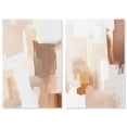 Neutral Harmony 2 Panel Set Canvas Print Minimalist Wall Decor by Art ...