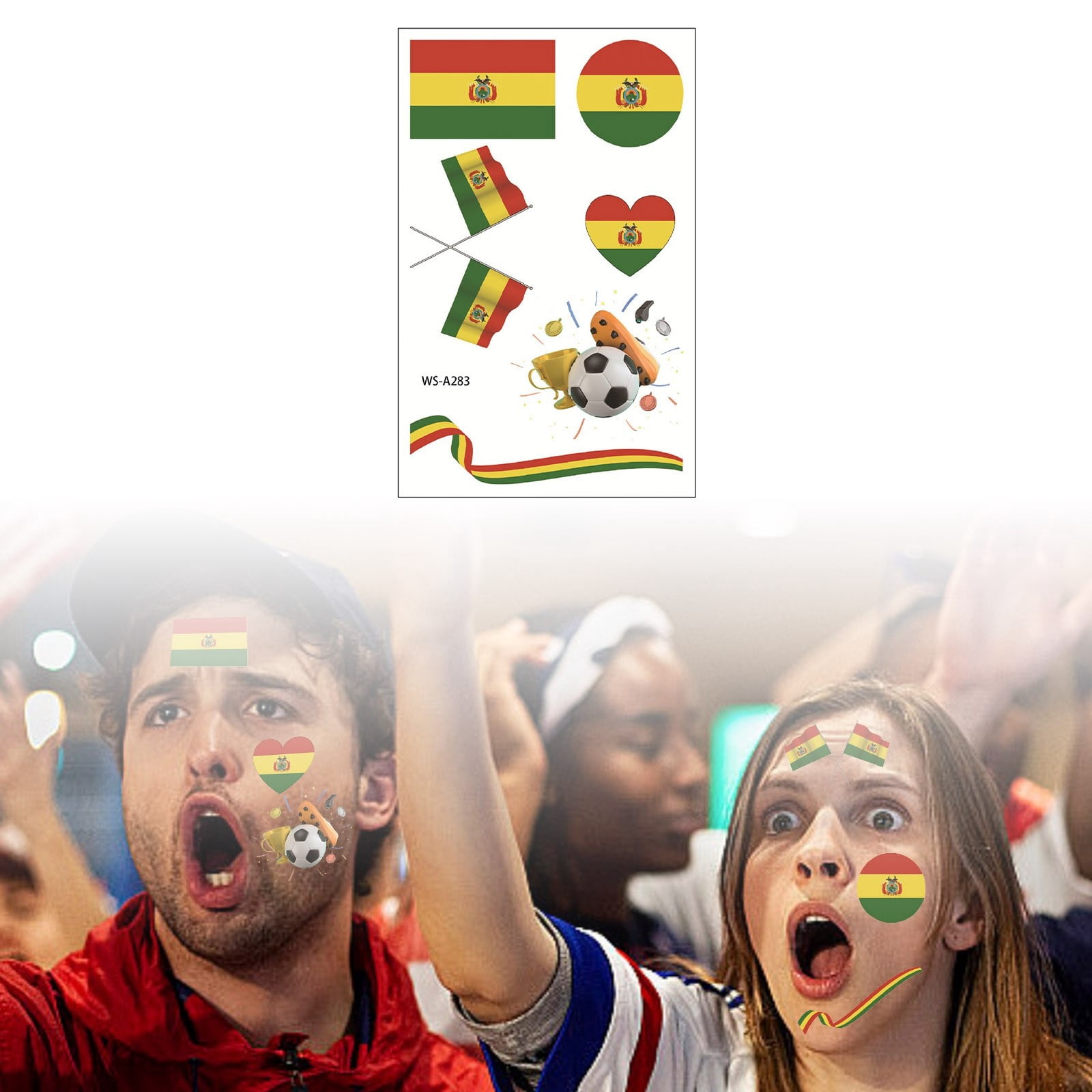 Neutral Home Decor Football Cup Sticker And Sweat Disposable Face And ...