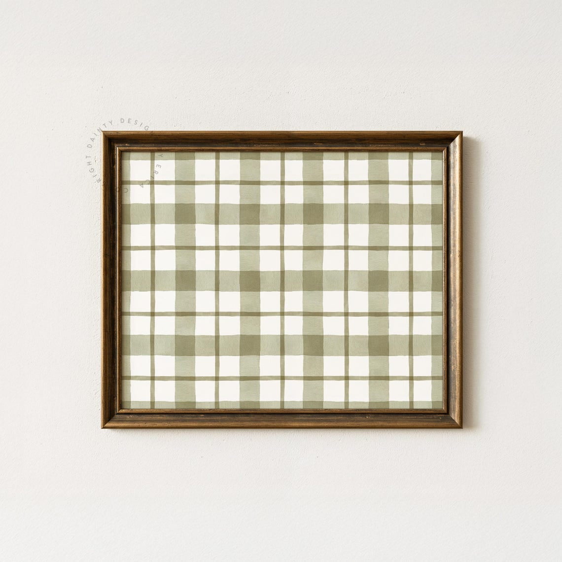 Neutral Plaid Fall Poster, Sage Green Autumn Decor, 12x18 UNFRAMED ...