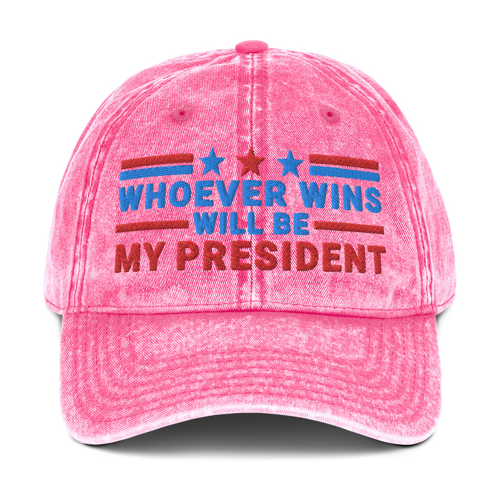 Neutral Presidential Election 2024 Embroidered Vintage Cap, Whoever ...