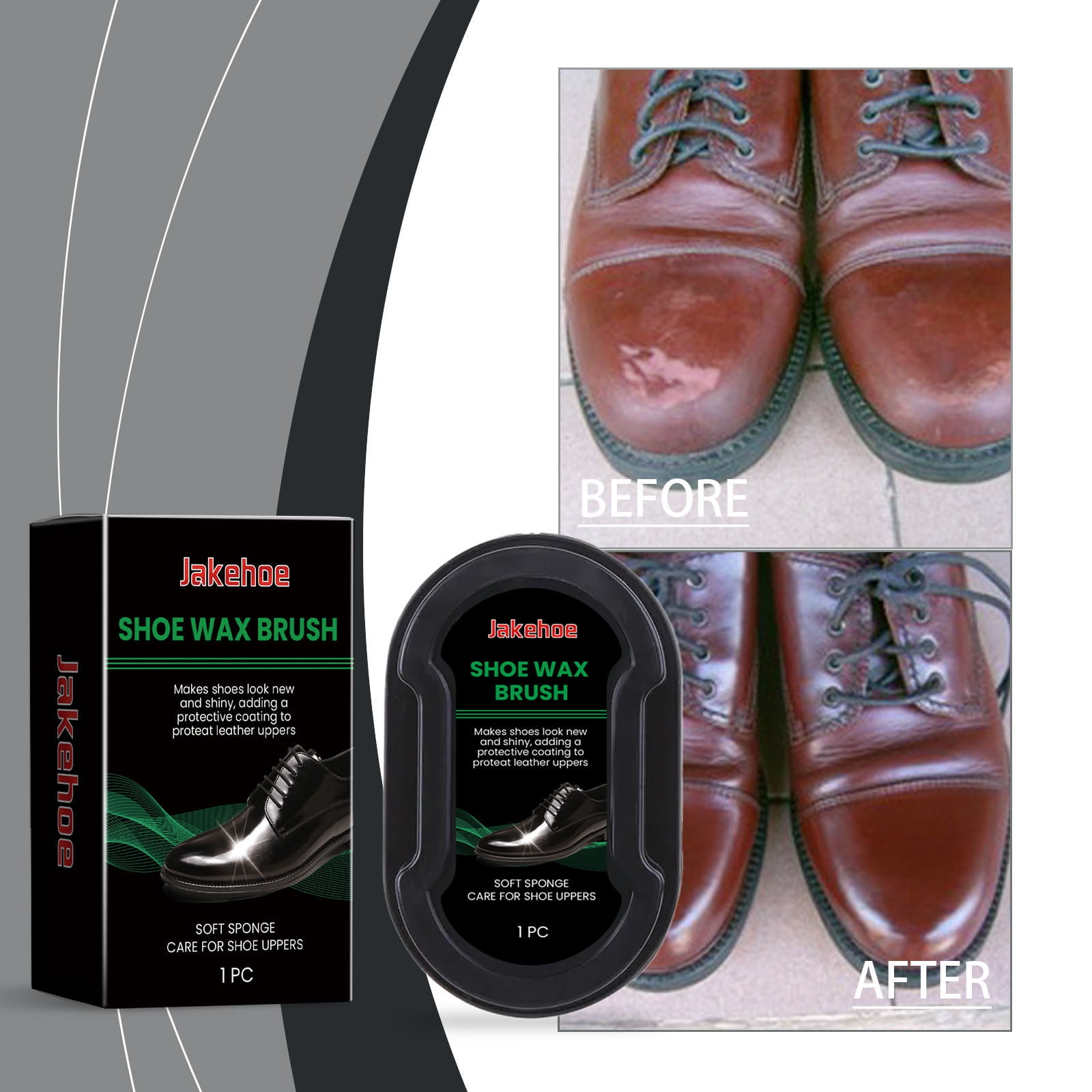 Neutral Shoe Shine Sponge Shine Sponge for Shoes Leather Boot Shoe ...