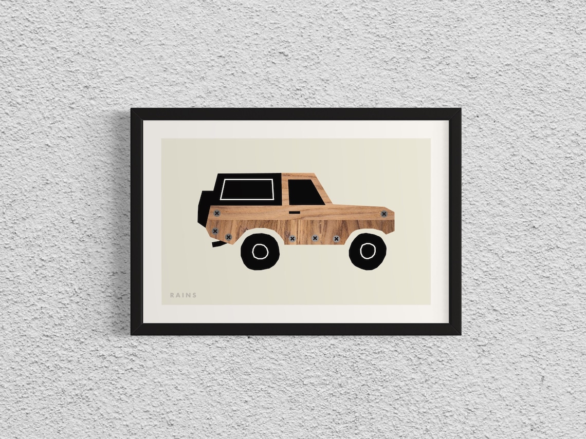 Neutral Suv Art Print Printable Off-Roader Art, Transportation Wall Art ...