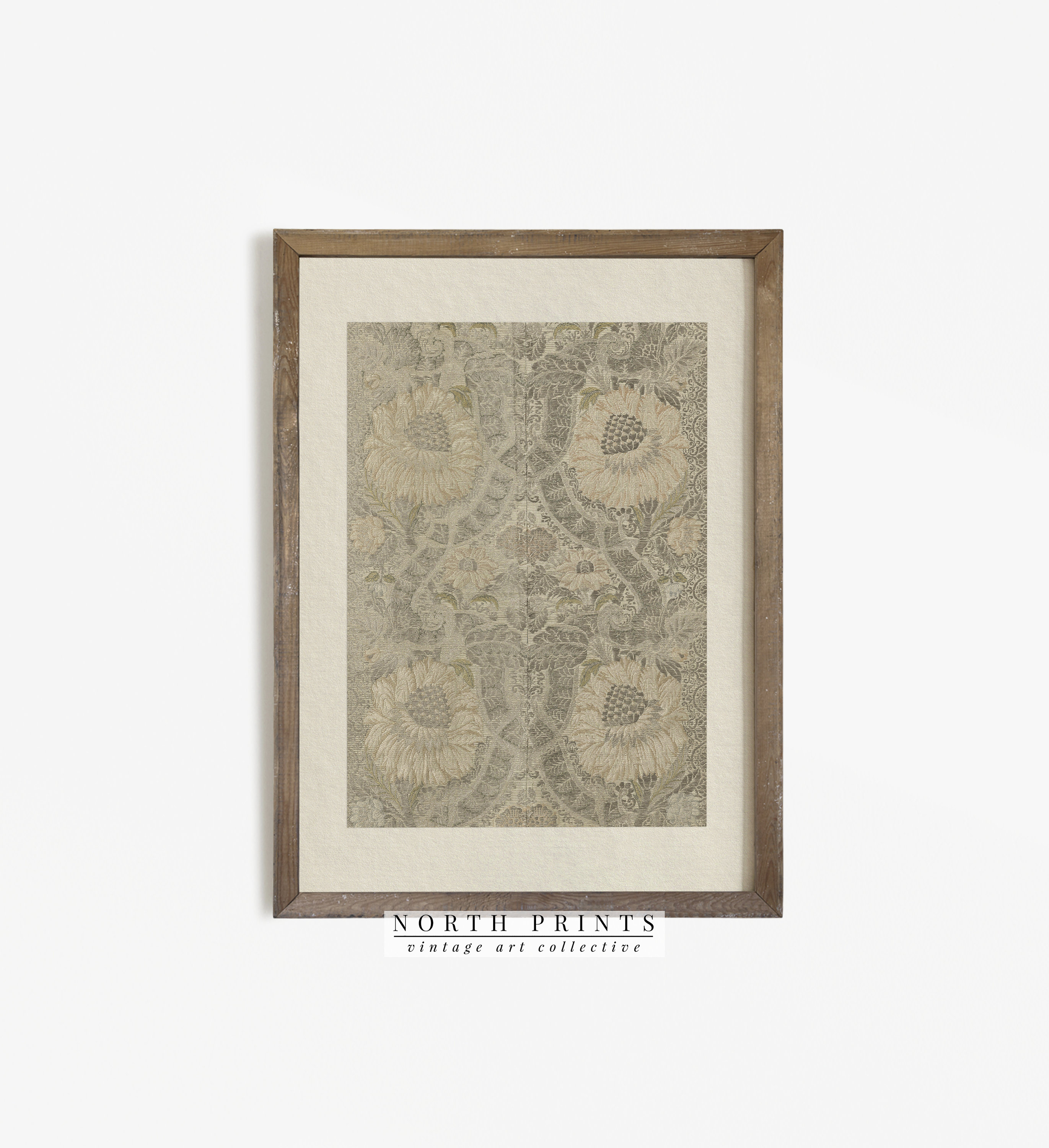 Neutral Tapestry Wall Art | Vintage Textile | North Prints | Eclectic ...