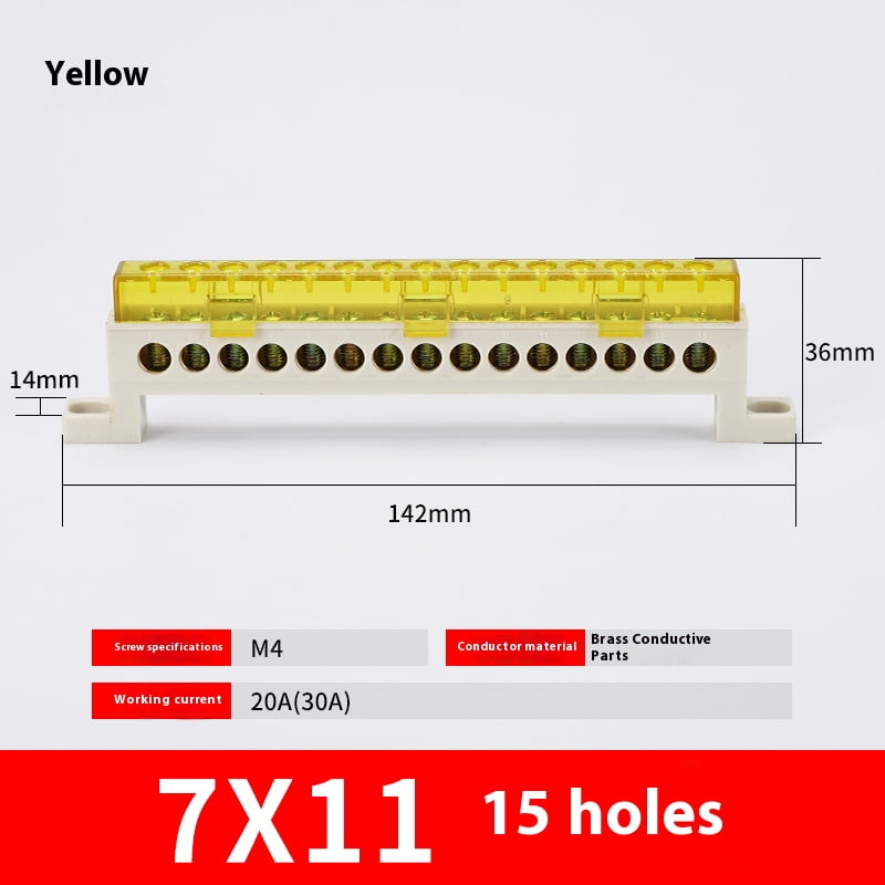 5Pcs Brass Terminals, Distribution Box Terminals, Dustproof Cable ...