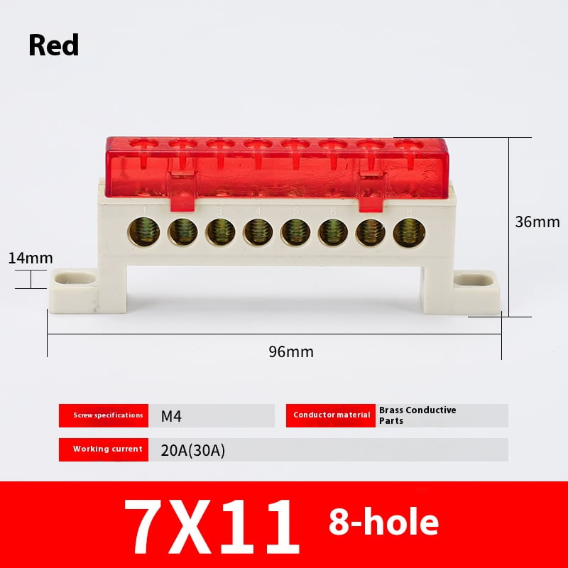 5Pcs Brass Terminals, Distribution Box Terminals, Dustproof Cable ...