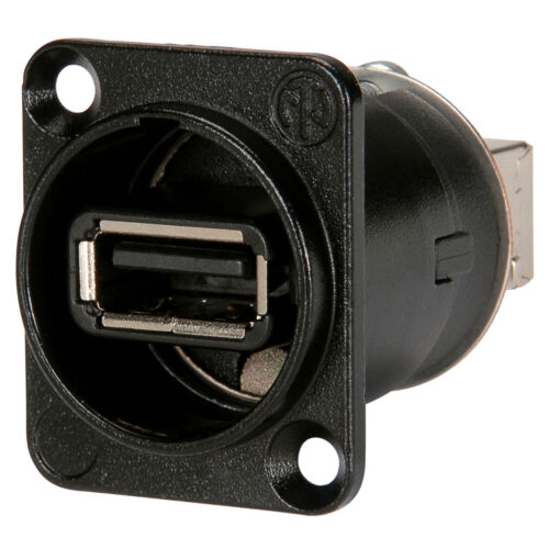 Neutrik NAUSB-W-B Feed-thru Reversible USB A/B Adapter D Pan - Walmart.com
