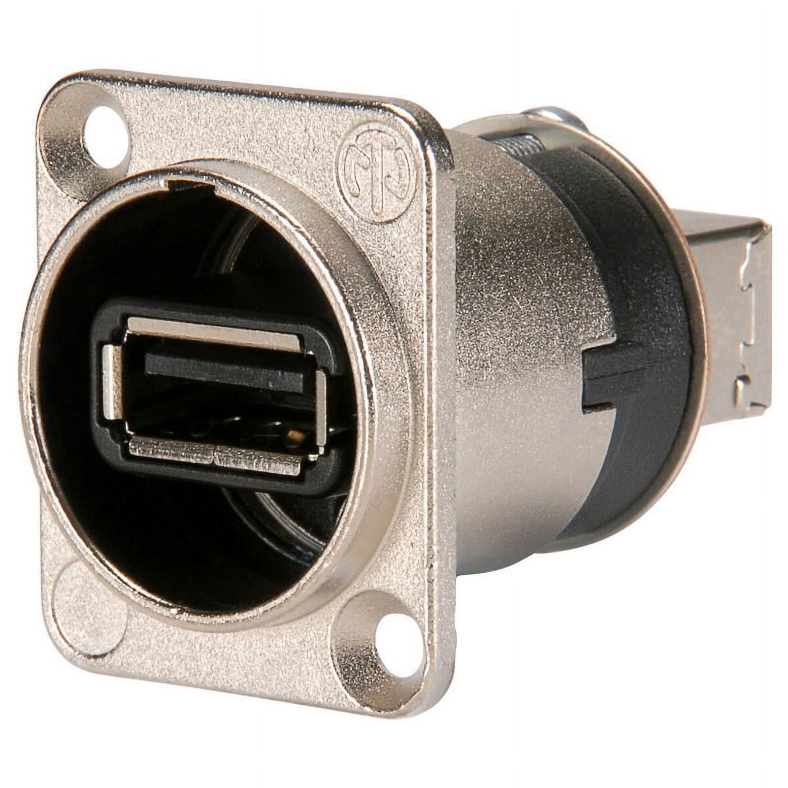 Neutrik NAUSB-W Feed-thru Reversible USB A/B Adapter D Panel Mount ...