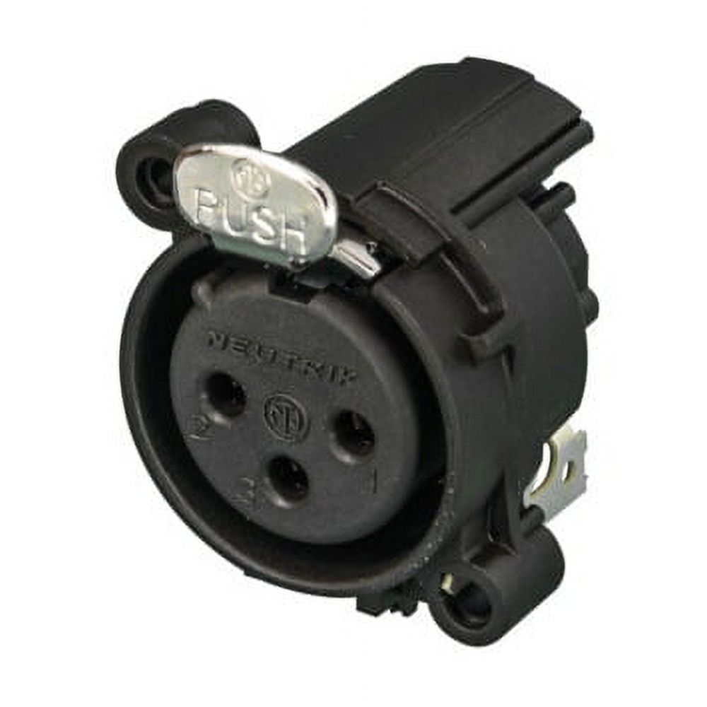 Neutrik NC3FAH1 XLR 3 Pin Panel Mount Female PCBH Plastic/Gold ...