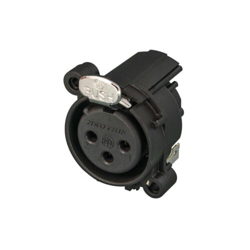 Neutrik NC3FAH2 XLR 3 Pin Panel Mount Female PCB Plastic/Gold - Walmart.com