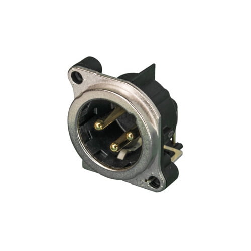 Neutrik NC3MBH XLR 3-Pin Male PCBH Mount Connector Nickel/Gold ...