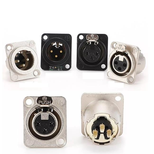 Neutrik NLT4MPXX Metal 4 Pin Female Connector: Electronics - Walmart.com