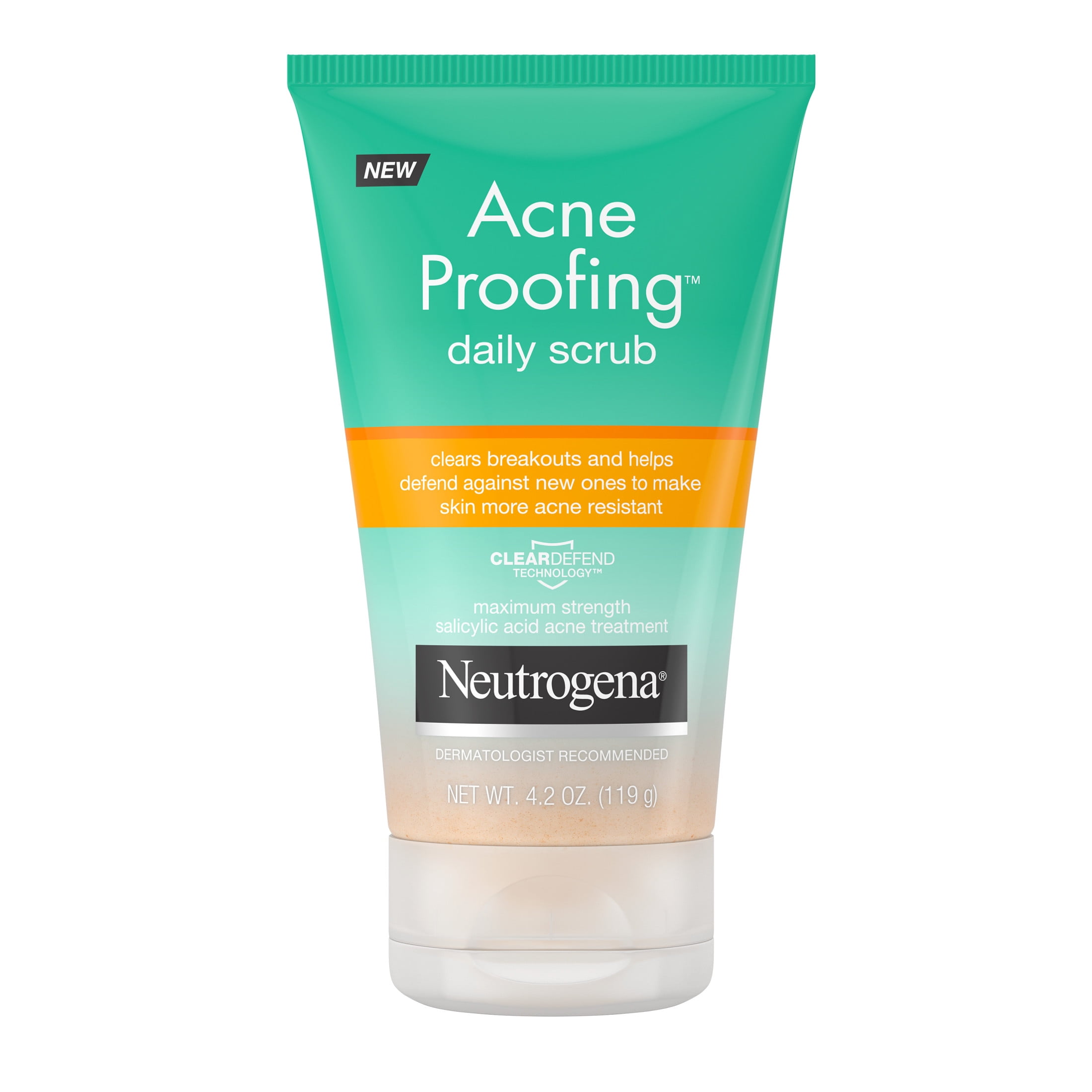 Neutrogena Acne Proofing Exfoliating Facial Scrub, 4.2 oz HSA/FSA ...