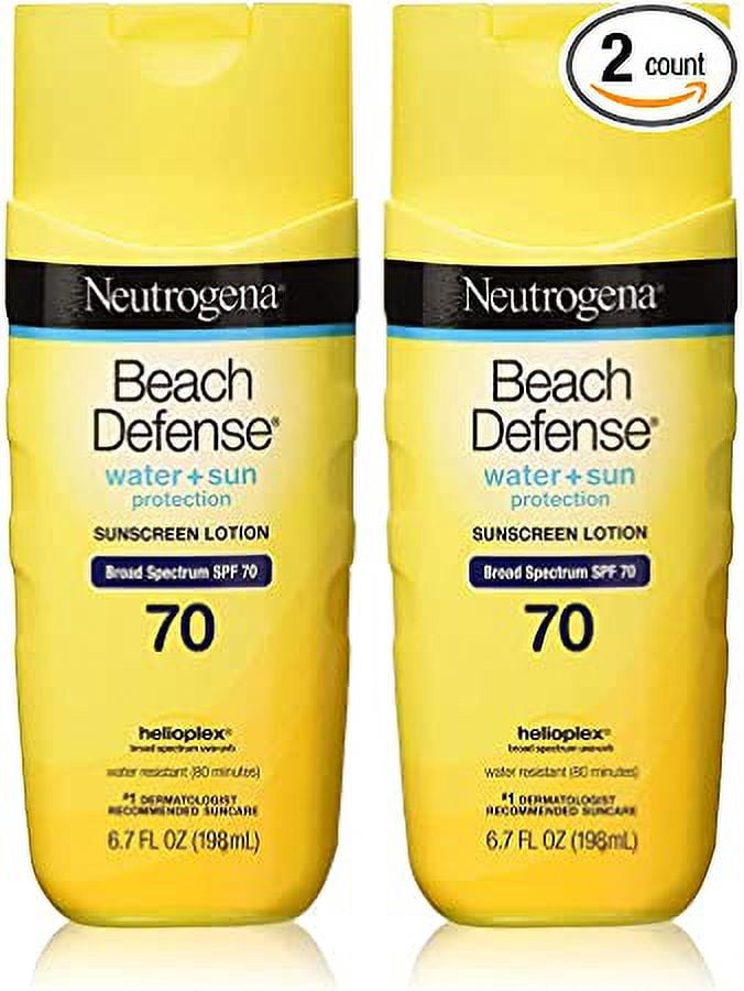 Neutrogena Beach Defense Water Resistant Sunscreen Body Lotion with ...