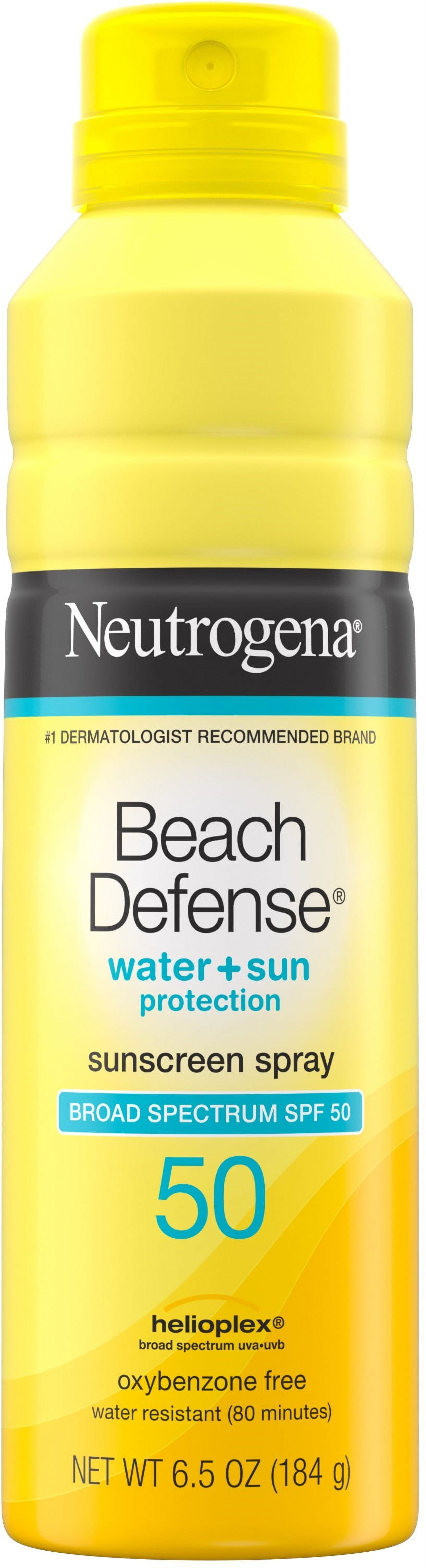 Neutrogena Beach Defense Water Sun Protection Sunscreen Body Spray SPF ...