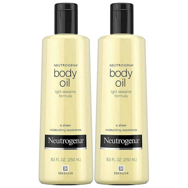 Neutrogena Moisturizing Body Oil, Light Sesame Formula, 8.5 oz - Pack ...