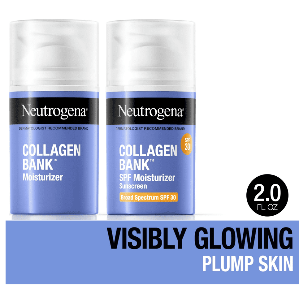 Neutrogena Collagen Bank Daily Facial Moisturizer and SPF Set, 2.0 fl ...