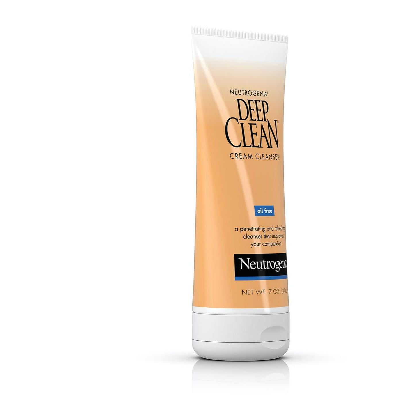 Neutrogena Deep Clean Cream Cleanser 7 Oz.,Pack of 2 - Walmart.com