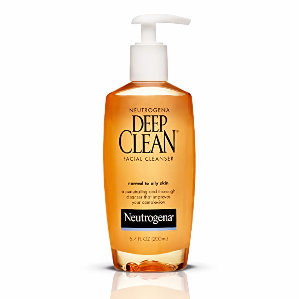 Neutrogena Deep Clean Facial Cleanser, Normal to Oily Skin, 6.7 Ounce ...
