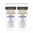 Neutrogena Face Sunscreen SPF 50 Broad Spectrum Clear Face Lotion ...