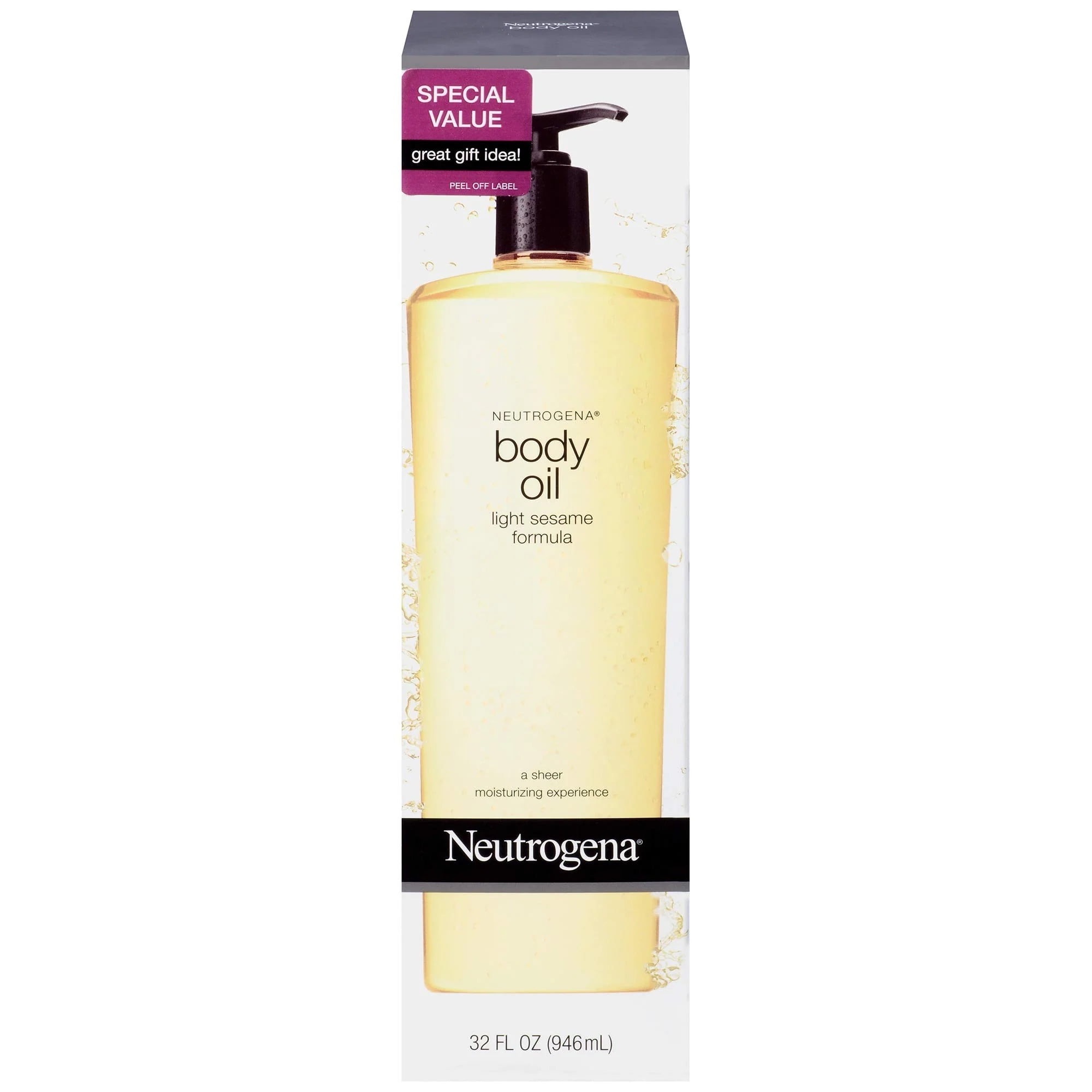 Neutrogena Moisturizing Body Oil, Light Sesame Formula, 32 fl. oz ...