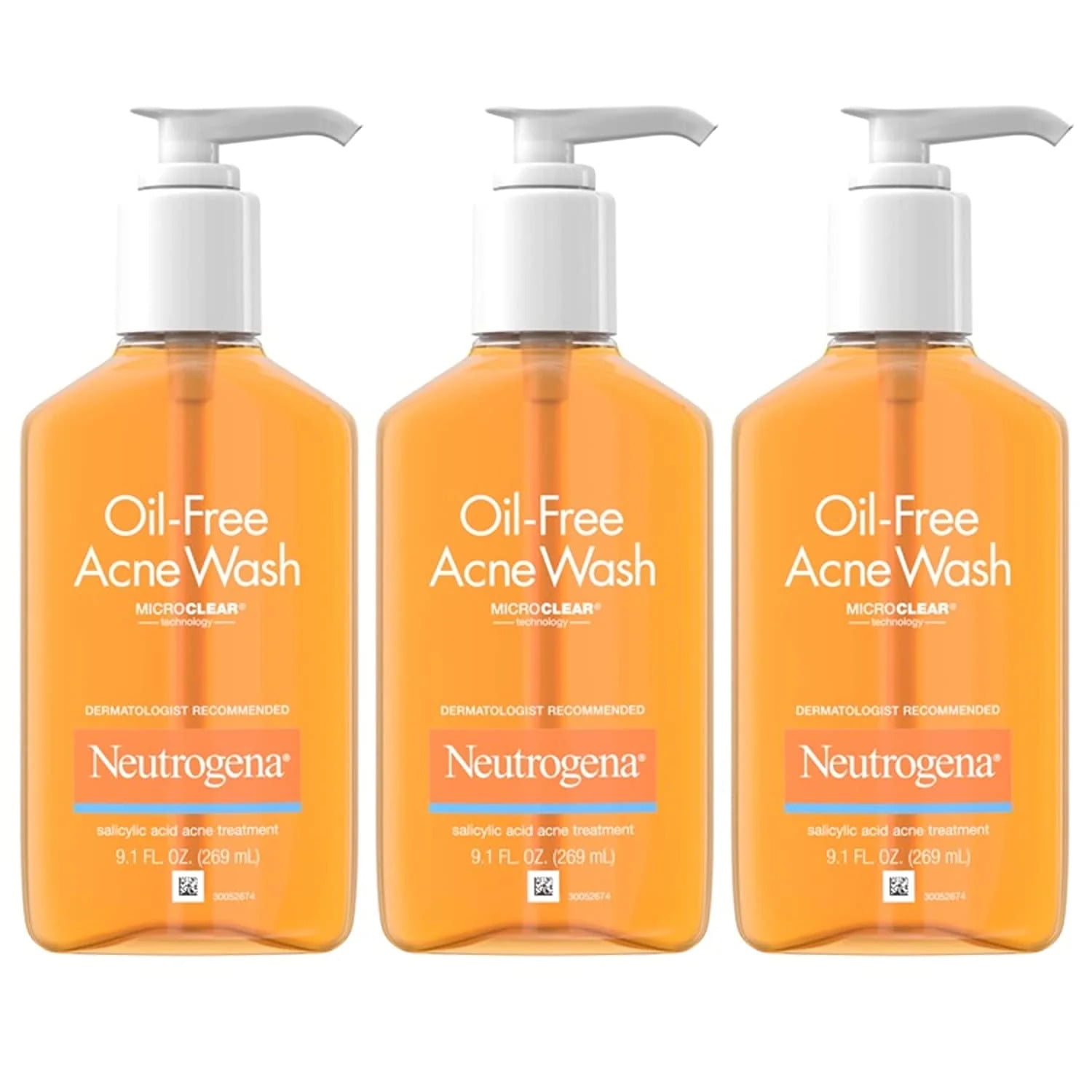 Neutrogena Oil-Free Acne Fighting Facial Cleanser with Salicylic Acid ...