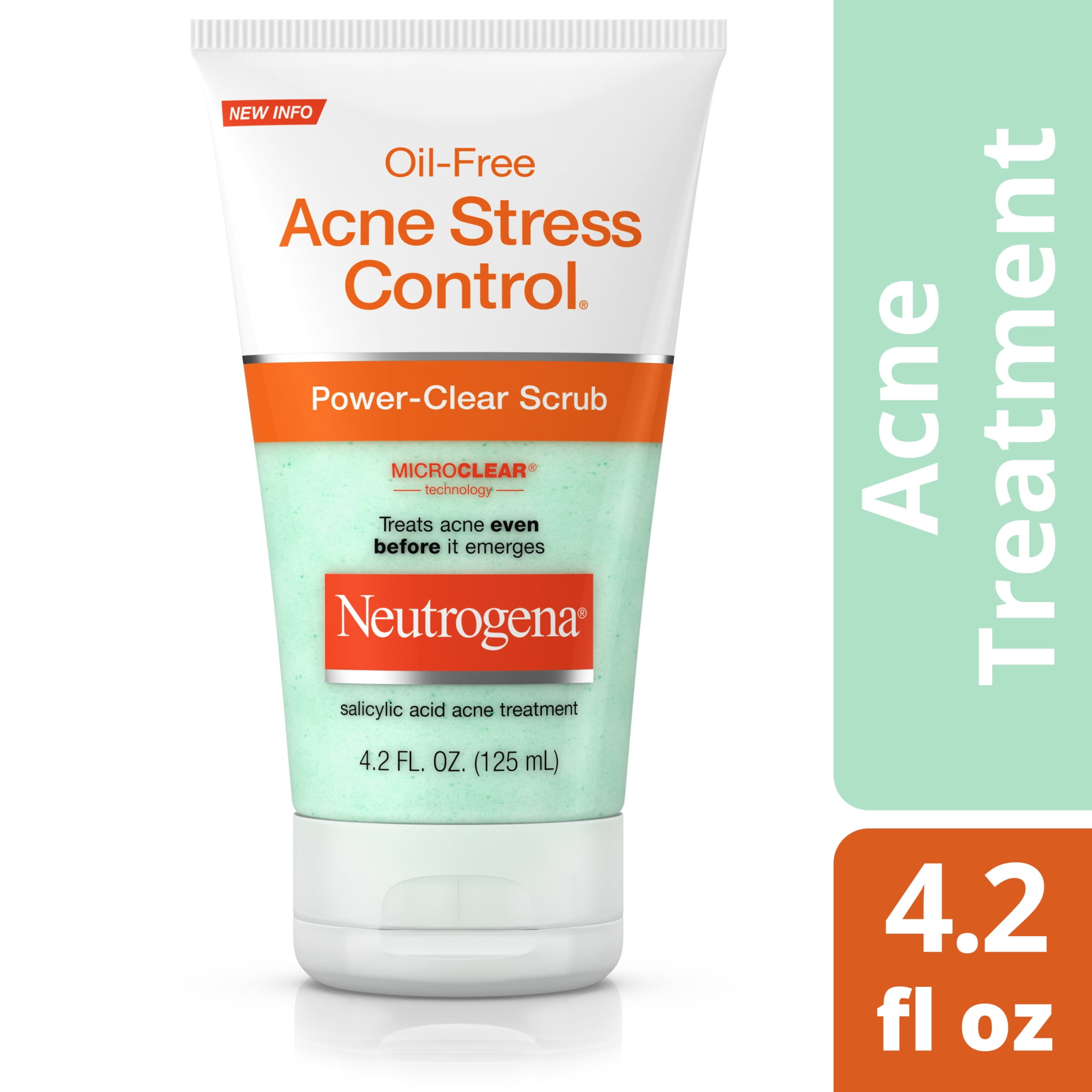 Neutrogena Oil-Free Acne Stress Control Power-Clear Face Scrub ...