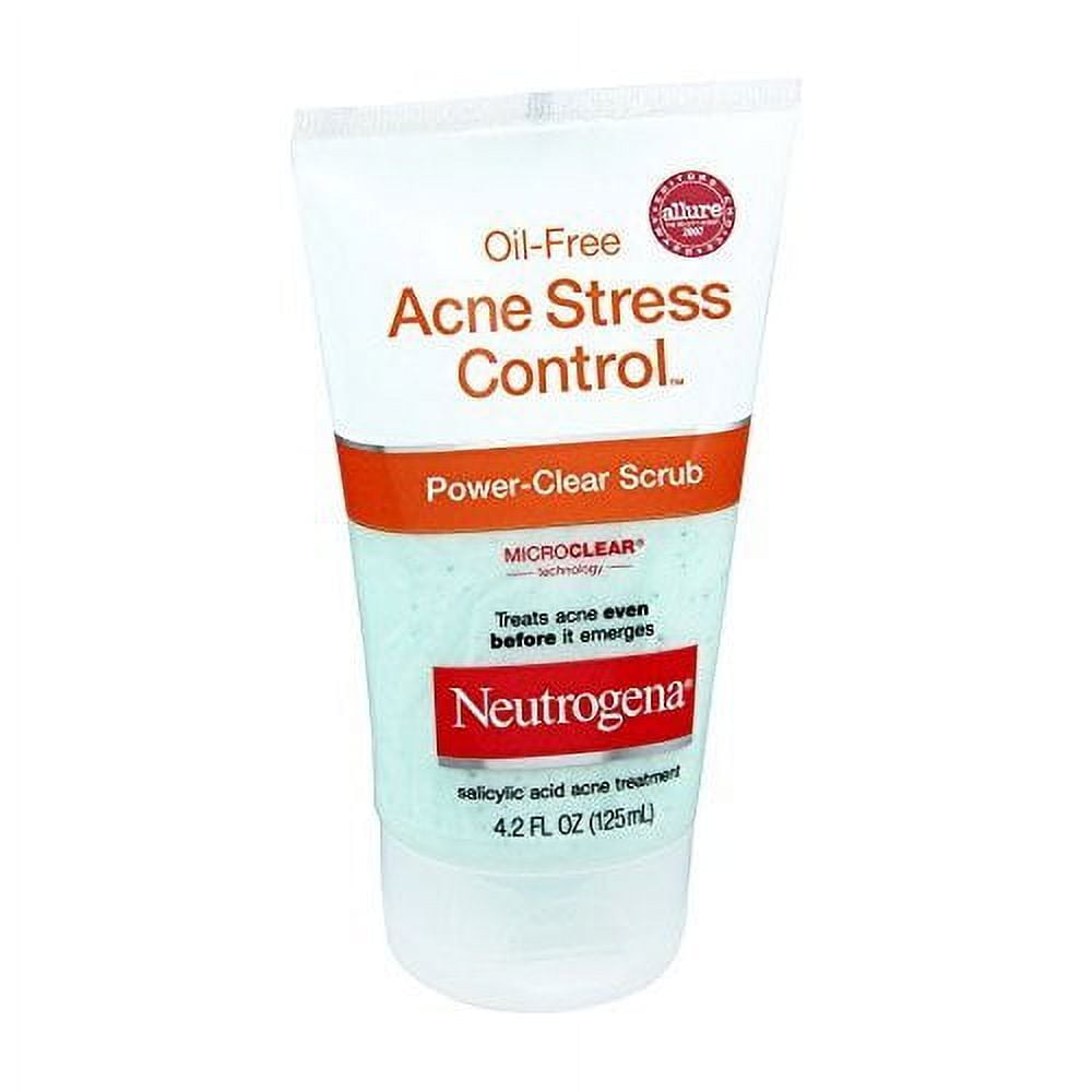 Neutrogena Oil-Free Acne Stress Control Power-Clear Scrub, 4.2 Fl. Oz ...