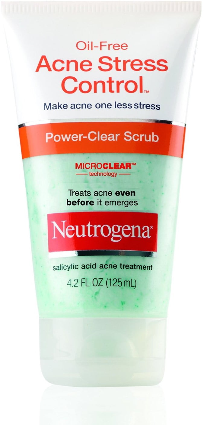 Neutrogena Oil-Free Acne Stress Control Power-Clear Scrub 4.20 oz (Pack ...
