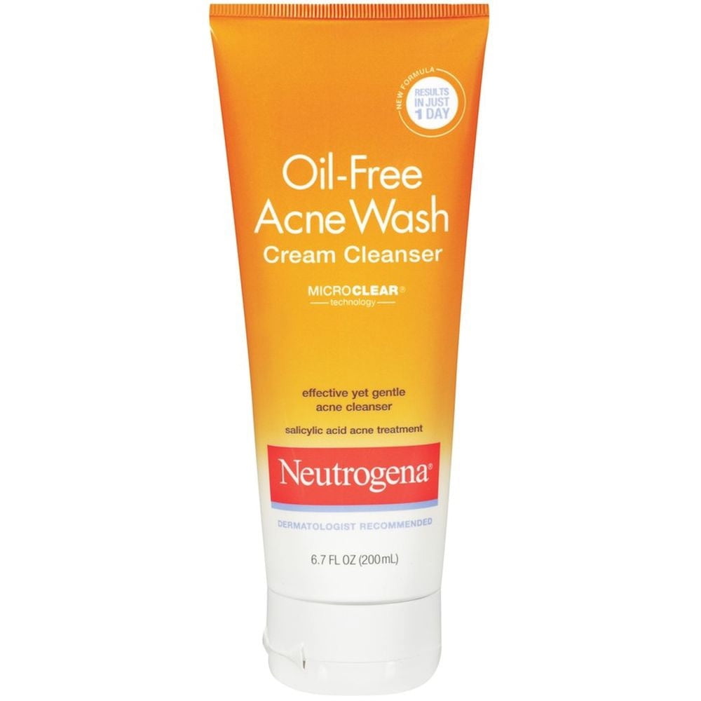 Neutrogena Oil Free Acne Wash Cream Cleanser -- 6.7 Fl Oz - Walmart.com