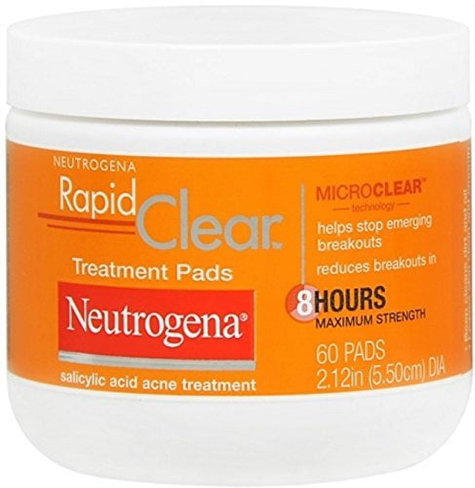 Neutrogena Rapid Clear Treatment Pads, Salicylic Acid Acne Face Pads ...