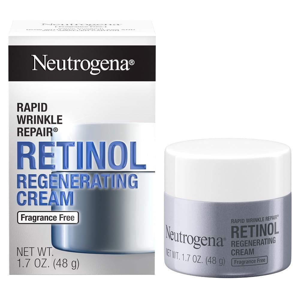 Neutrogena Rapid Wrinkle Repair Regenerating Cream, Fragrance Free, 1.7 ...