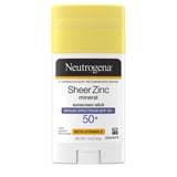 Neutrogena Sheer Zinc Mineral Sunscreen Stick, SPF 50+, Sensitive Safe ...