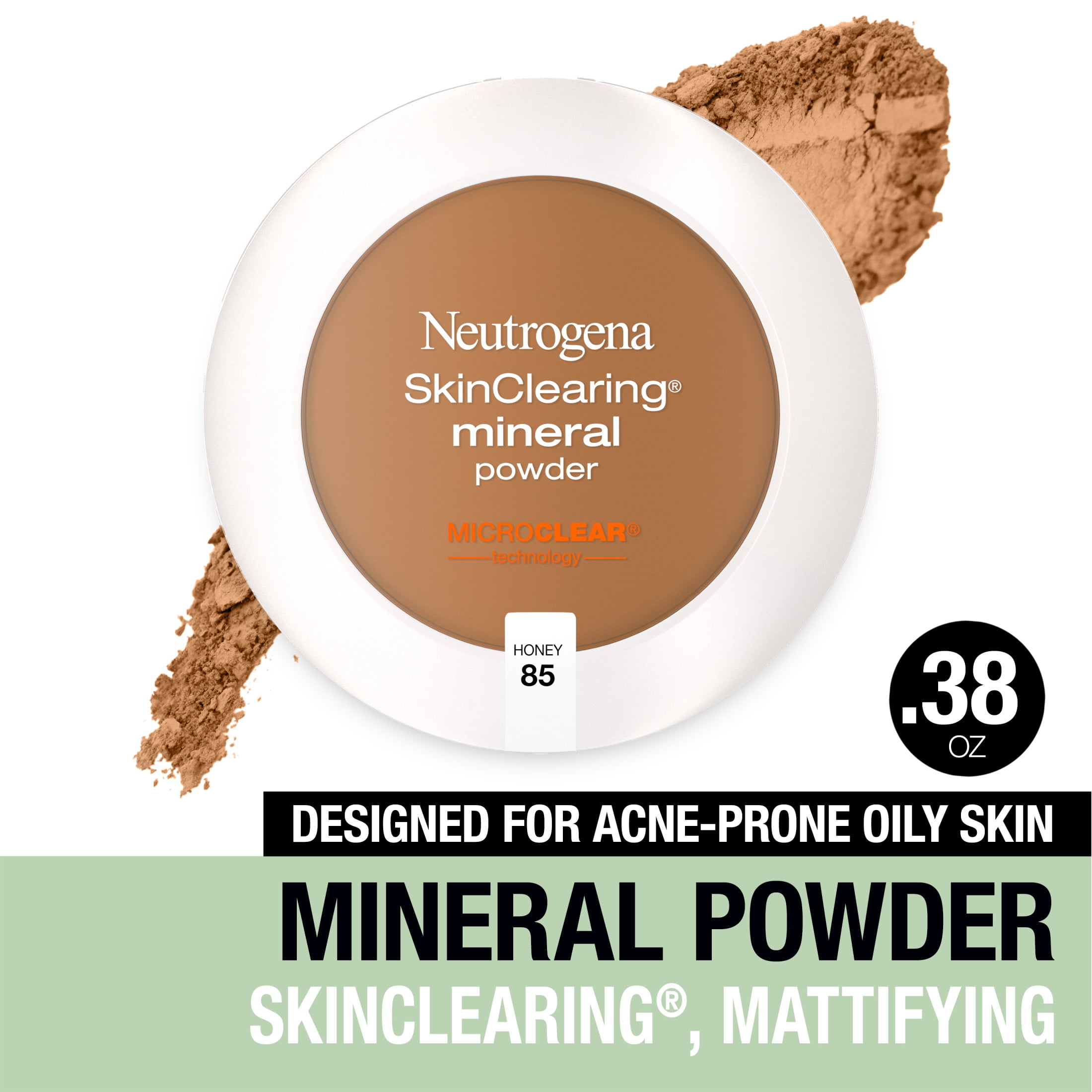 Neutrogena SkinClearing Pressed Acne Powder, Honey 85,.38 oz HSA/FSA ...
