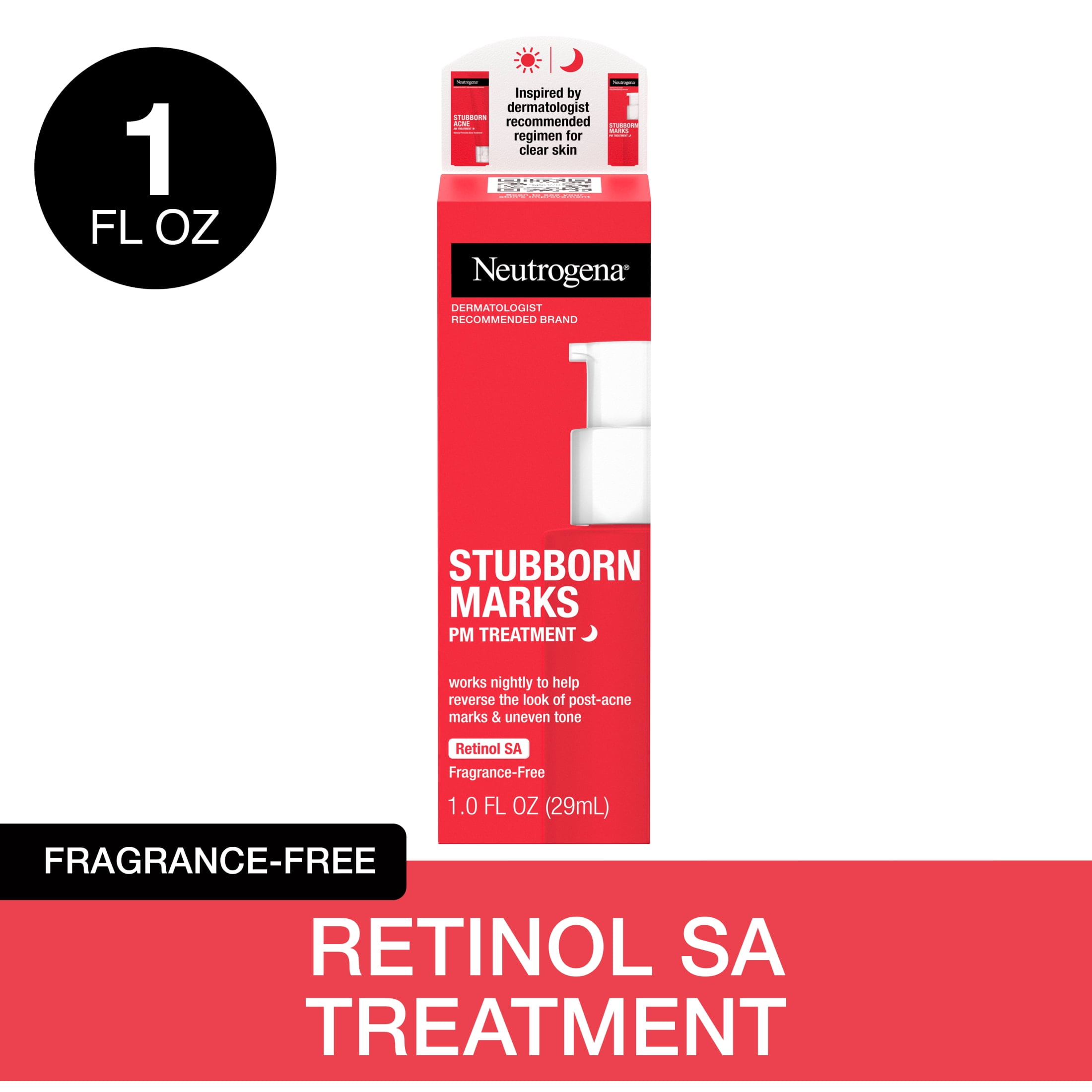 Neutrogena Stubborn Marks PM Treatment with Retinol SA, 1 fl. oz ...