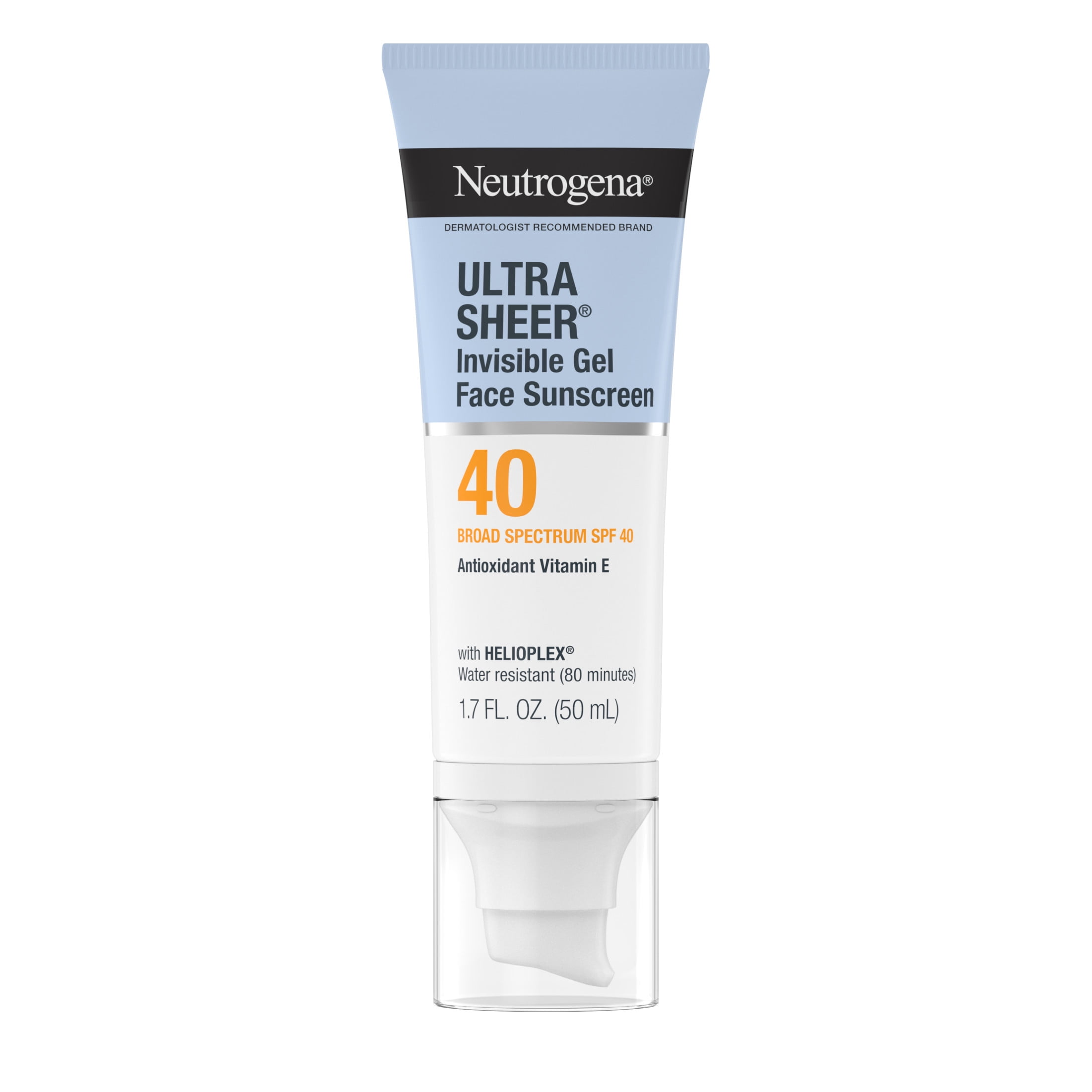 Neutrogena Ultra Sheer Invisible Gel SPF 40 Face Sunscreen, 1.7 fl. oz ...