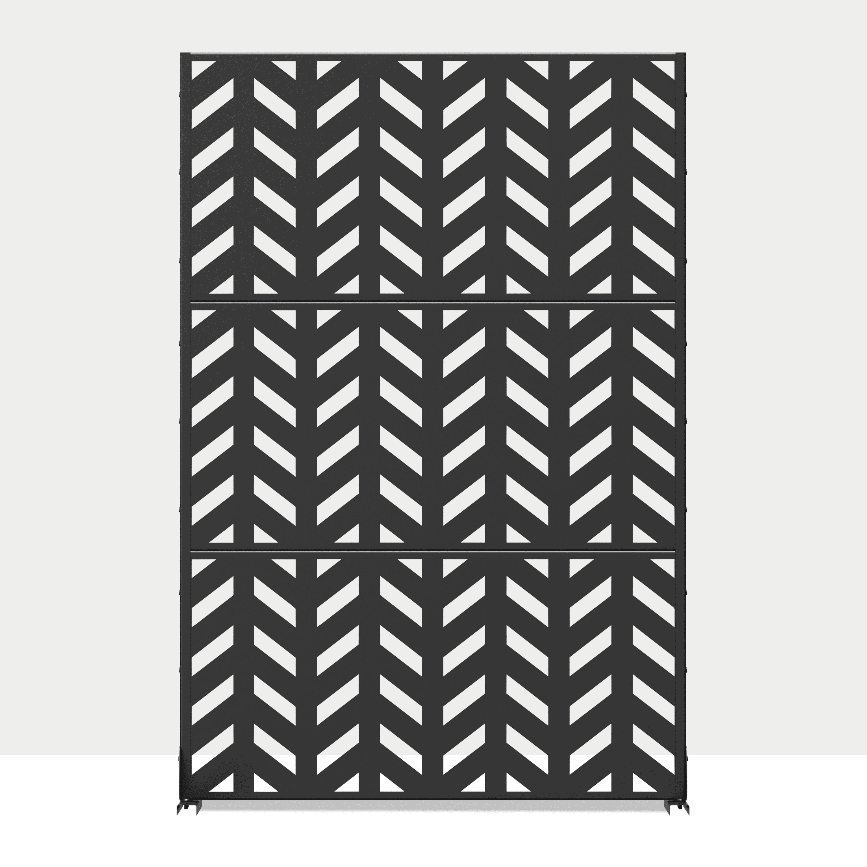 MAYEERTY 72"x47"x16" Outdoor Privacy Screen with Stand Metal Balcony ...