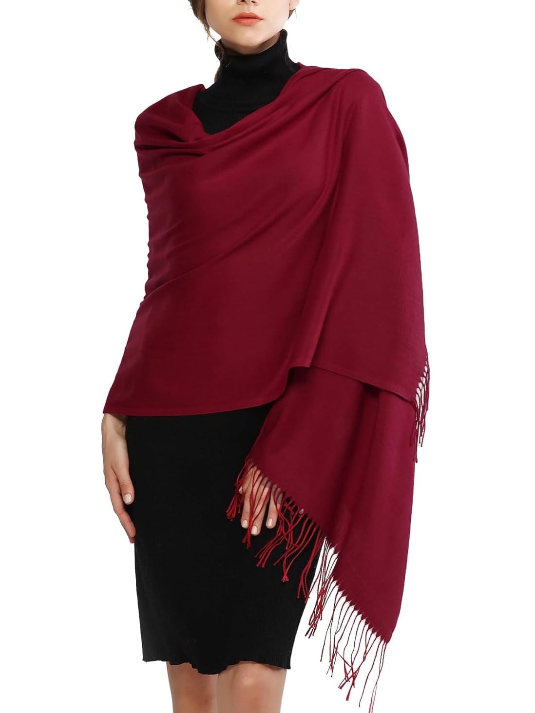 NevEND Women's Scarf Pashmina Shawls and Wraps for Evening Dress ...