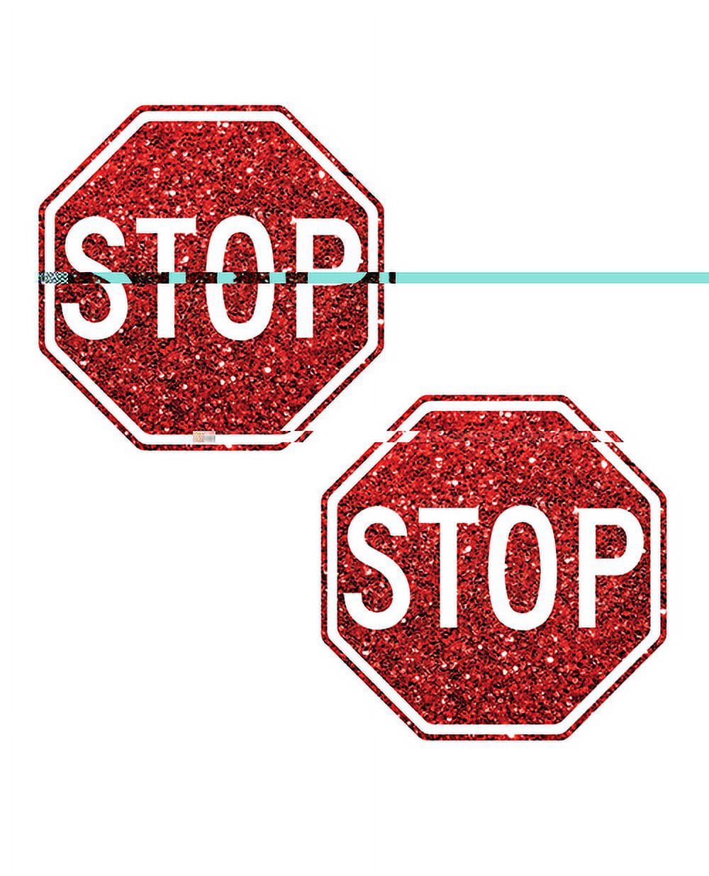 Neva Nude Stop Sign Glitter Pasties - Red O/S - Walmart.com