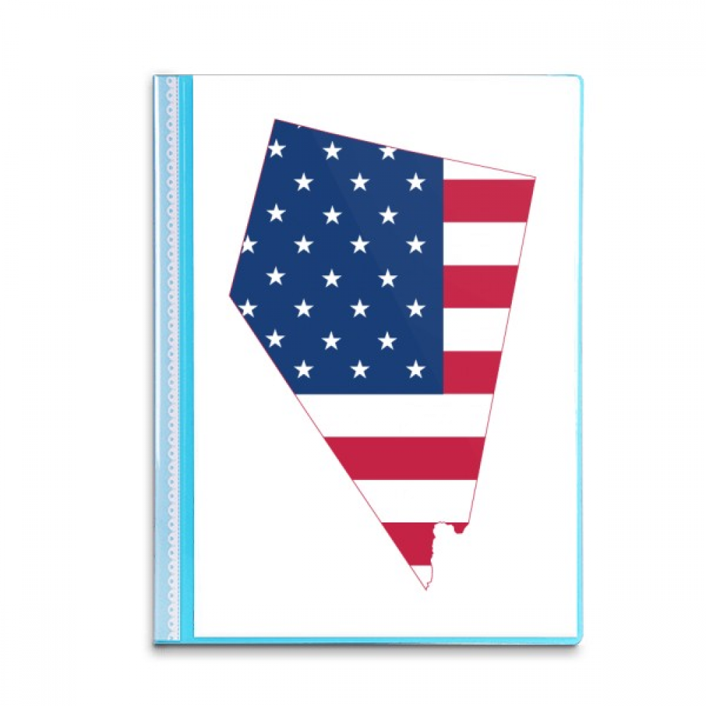 Nevada America Map Stars tripes Flag Shape Book Sheet Protectors ...