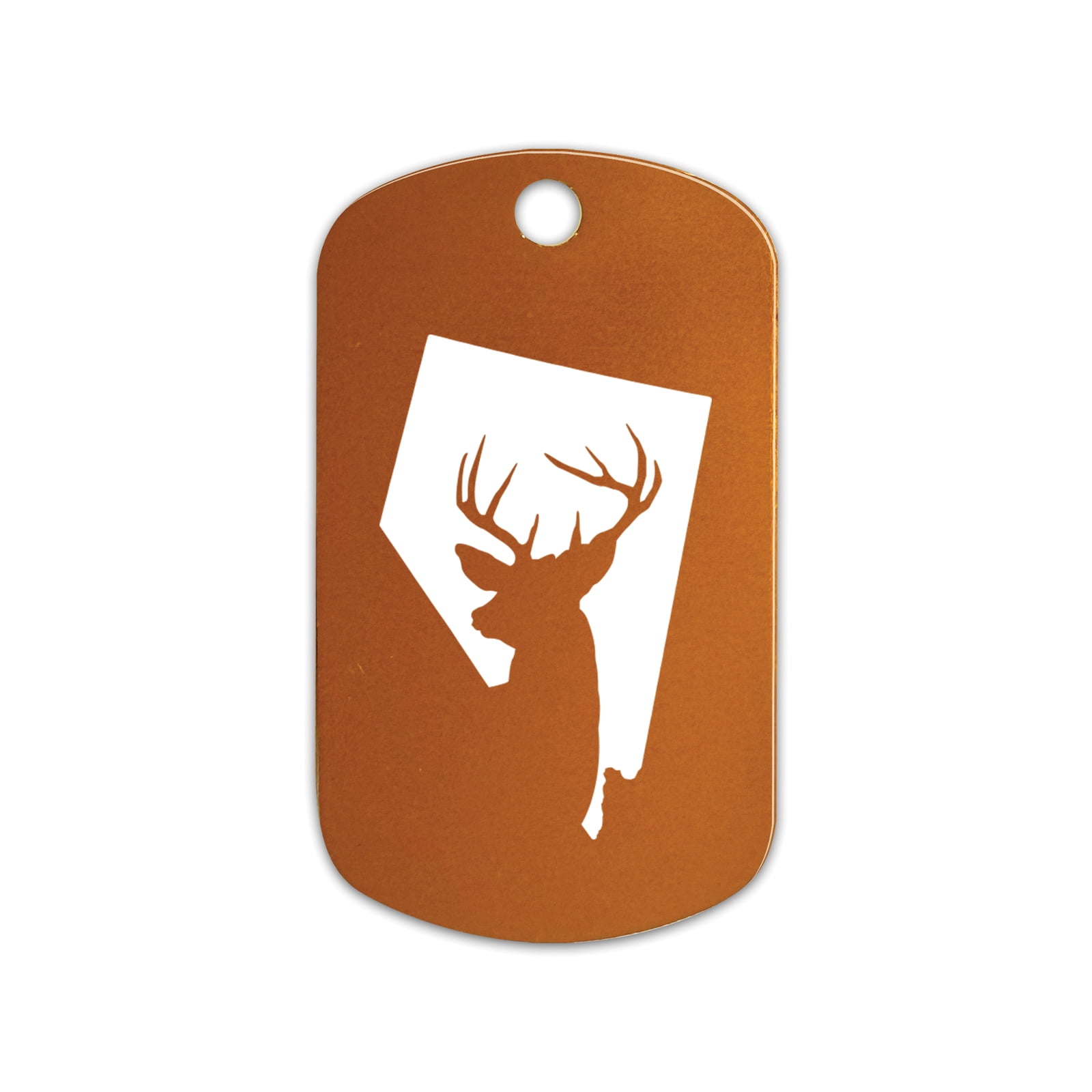 Nevada Deer State GI Dog Tag Aluminum Keychain buck hunt hunting rifle ...