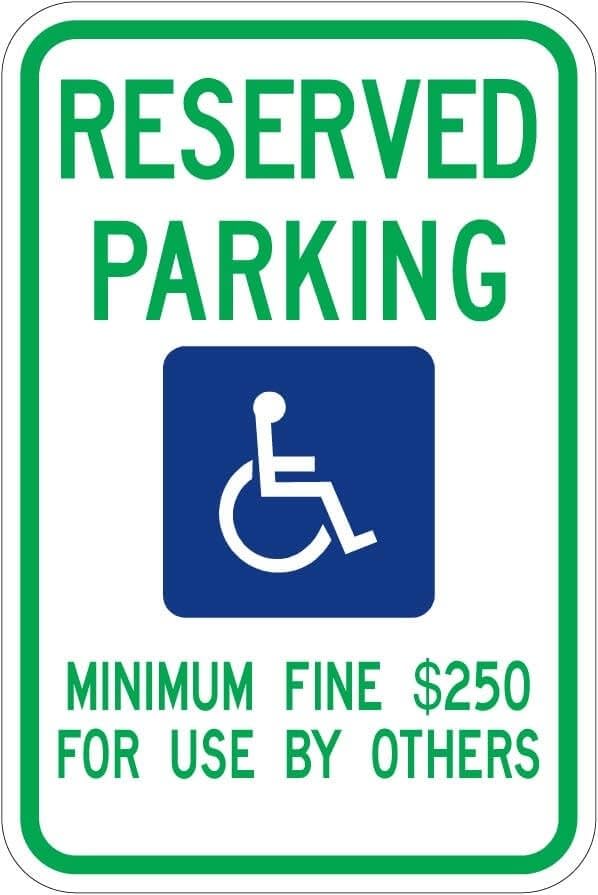 Nevada Handicap Parking Sign Parking Signs Metal - Caution Safety ...