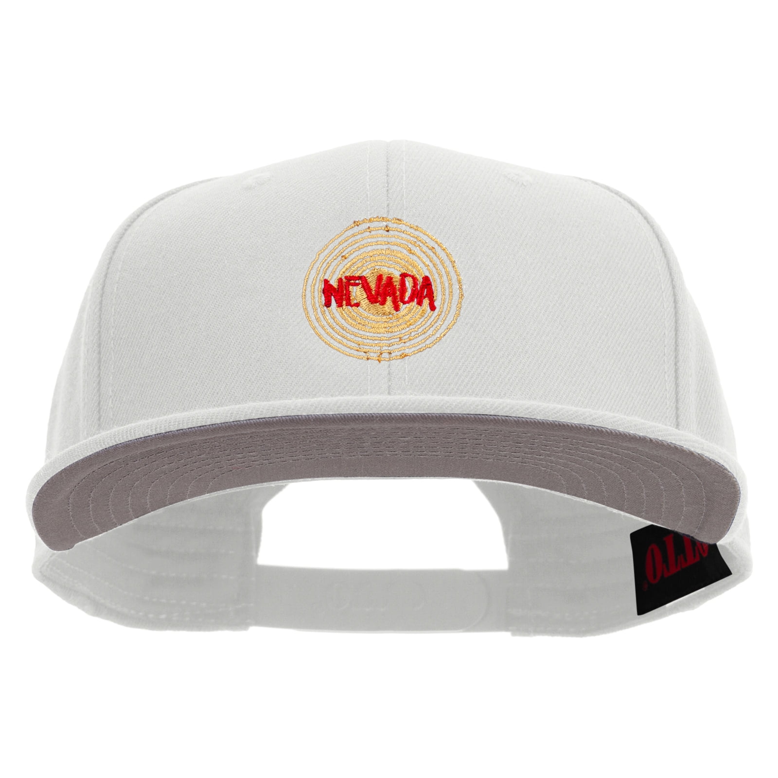 Nevada Lettering Design Embroidered Wool Blend Prostyle 2 Tone Snapback ...