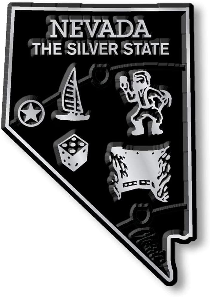 Nevada Small State Magnet by Classic Magnets, 1.5" x 2.2", Collectible ...