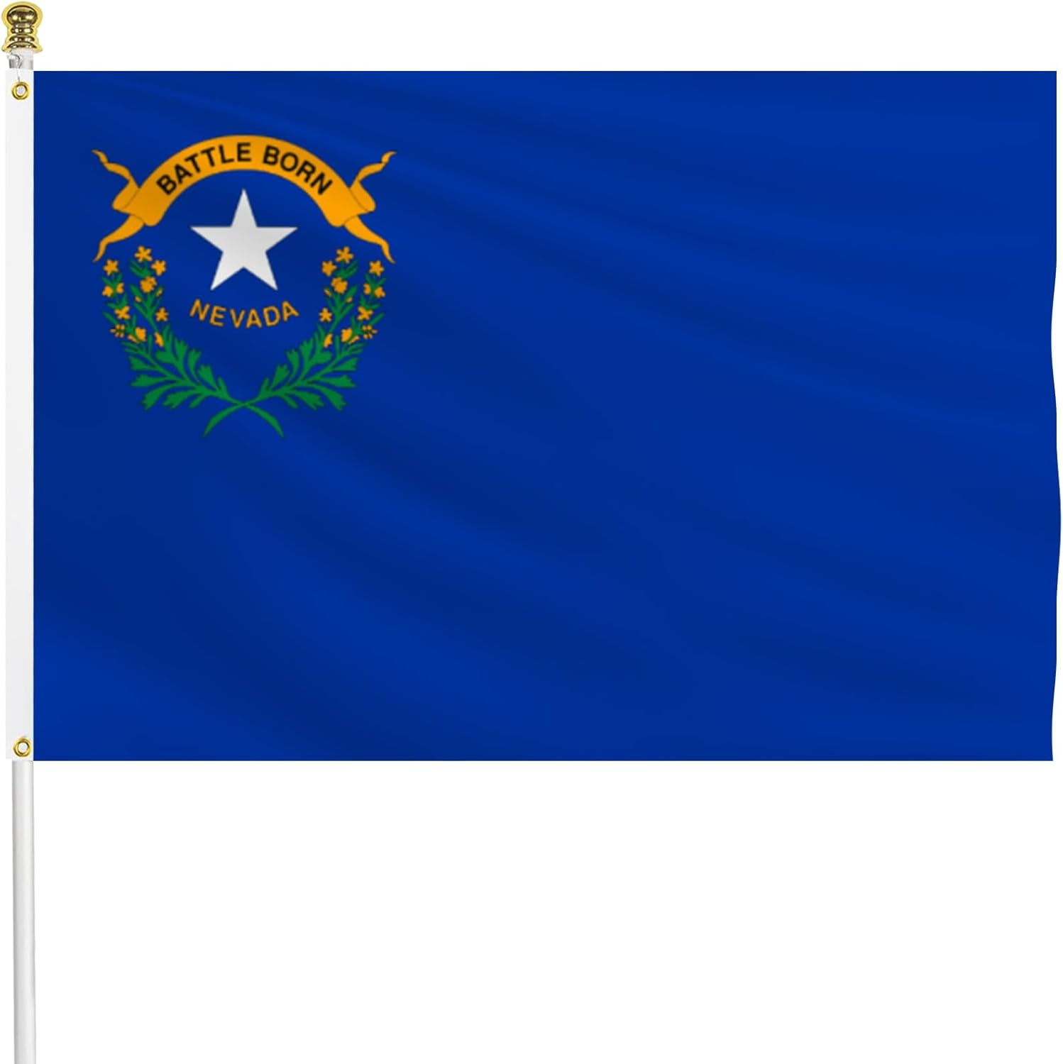 Nevada State Flag, 3Ply Polyester, Heavy Duty, Double Sided NV Flag ...