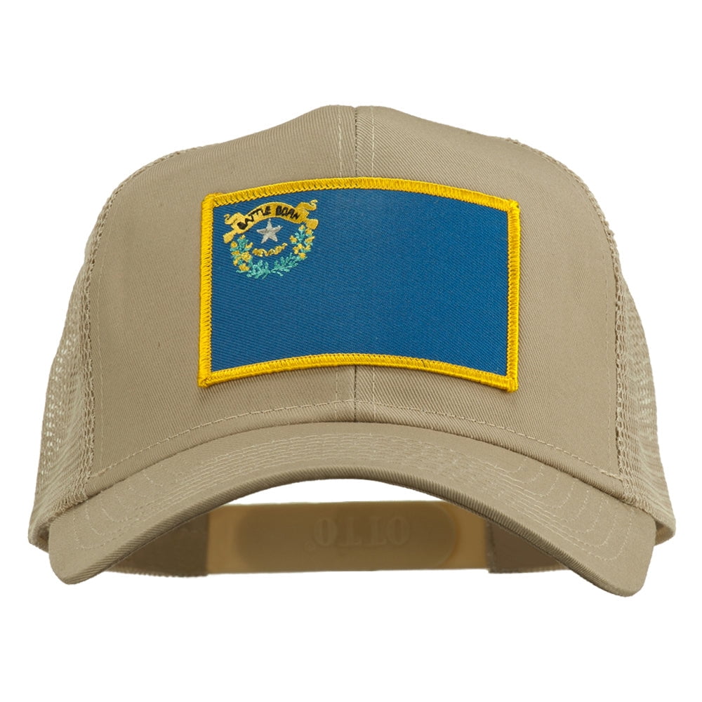 Nevada State Flag Patched Mesh Cap - Khaki OSFM - Walmart.com